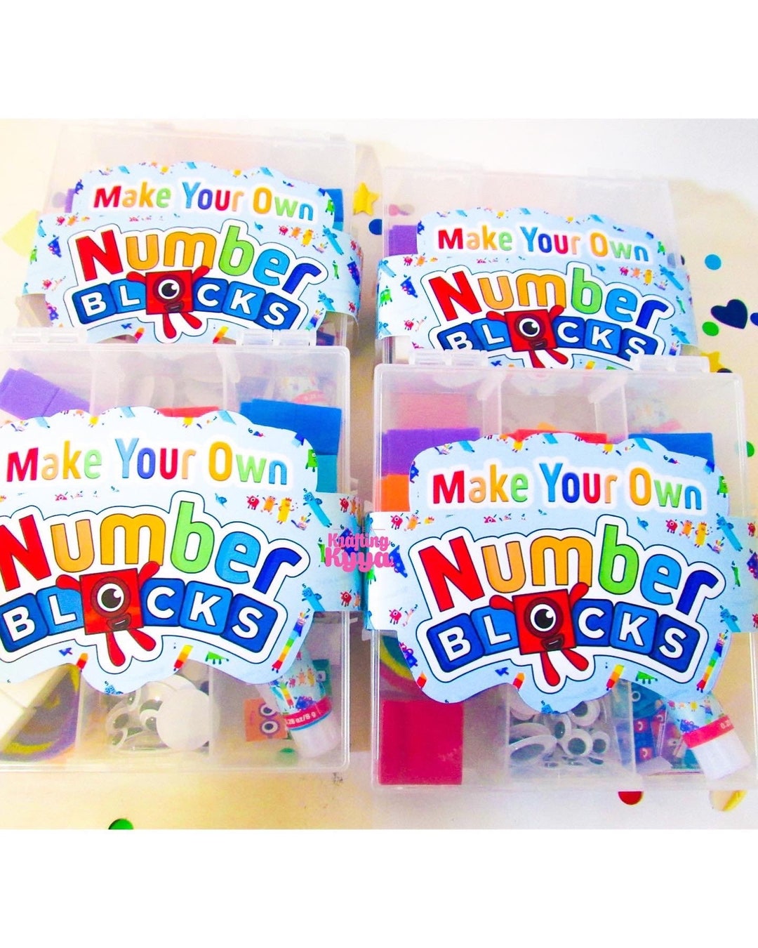 Numeric Blocks Custom DIY Kits Party Favors - Etsy