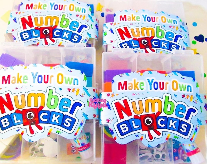 Numeric Blocks Custom DIY Kits Party Favors - Etsy