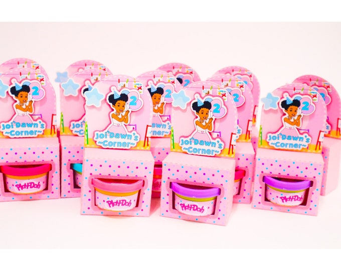 Gracie Girl Custom Treat Box Doh Box Box Party Favor Box for Kids Party ...