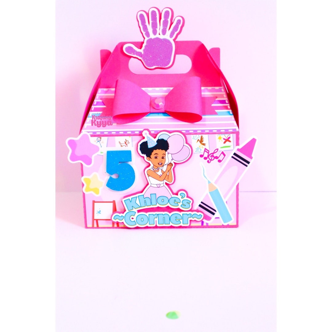 Gracie Girl Custom Treat Box Gable Box Party Favor Box for Kids Party ...