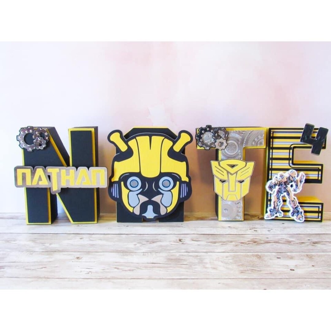 Bumble Bee 3D Letters Party Table Decor - Etsy