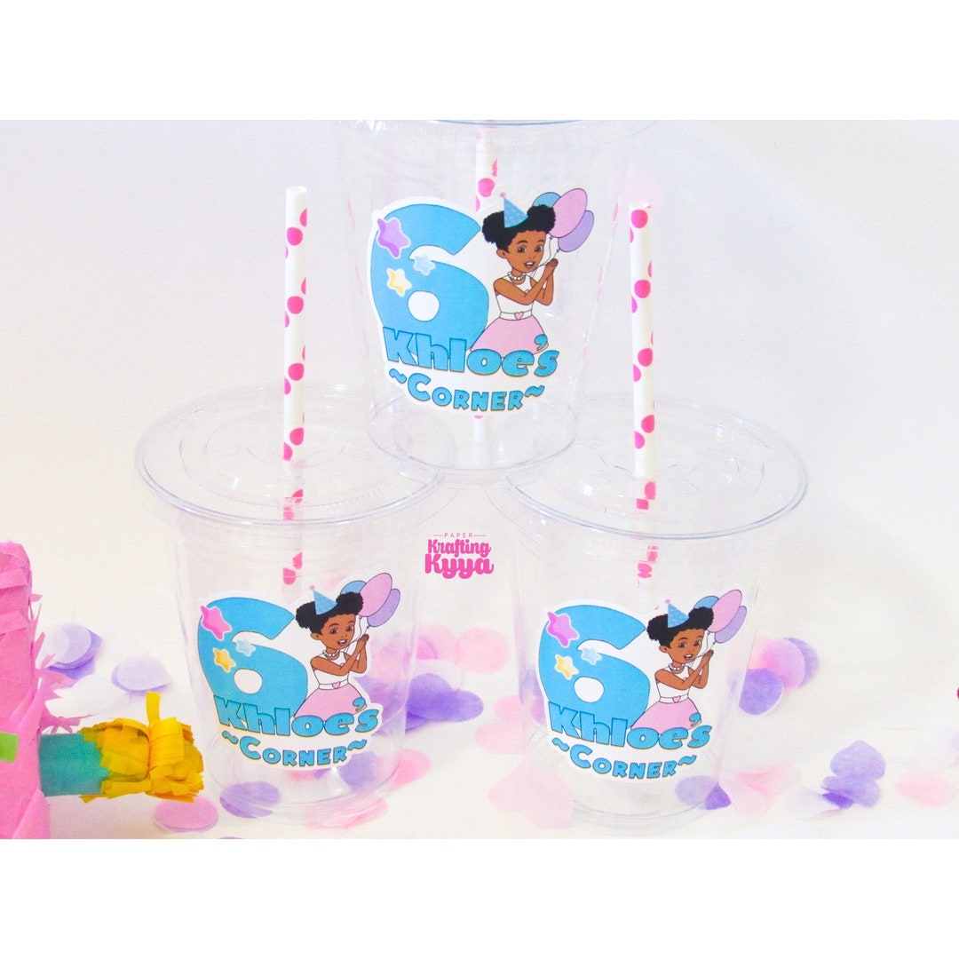 Gracie Girl Custom Party Cups With Matching Straws - Etsy