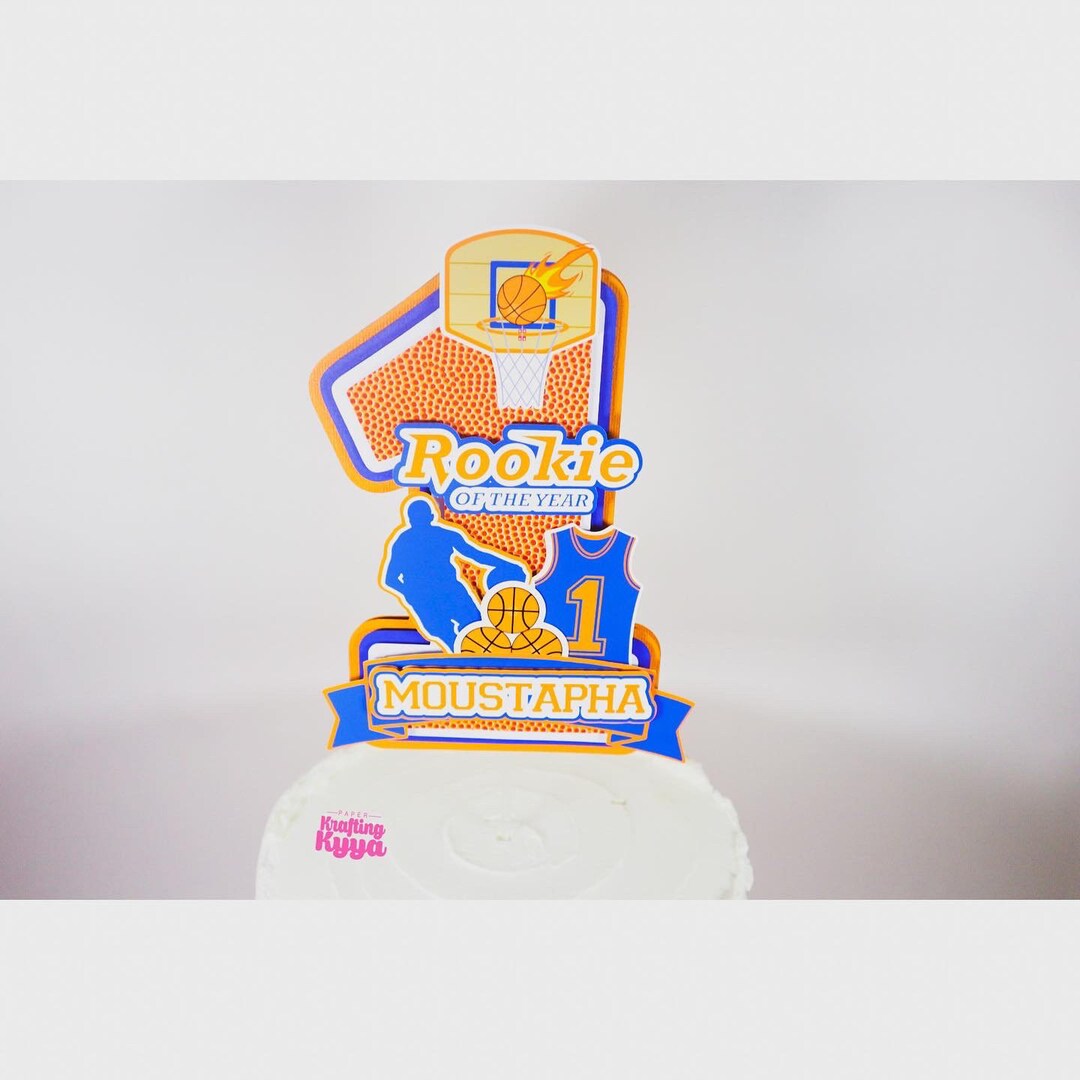 Rookie of the Year First Birthday Cake Topper Cake Decoration - Etsy