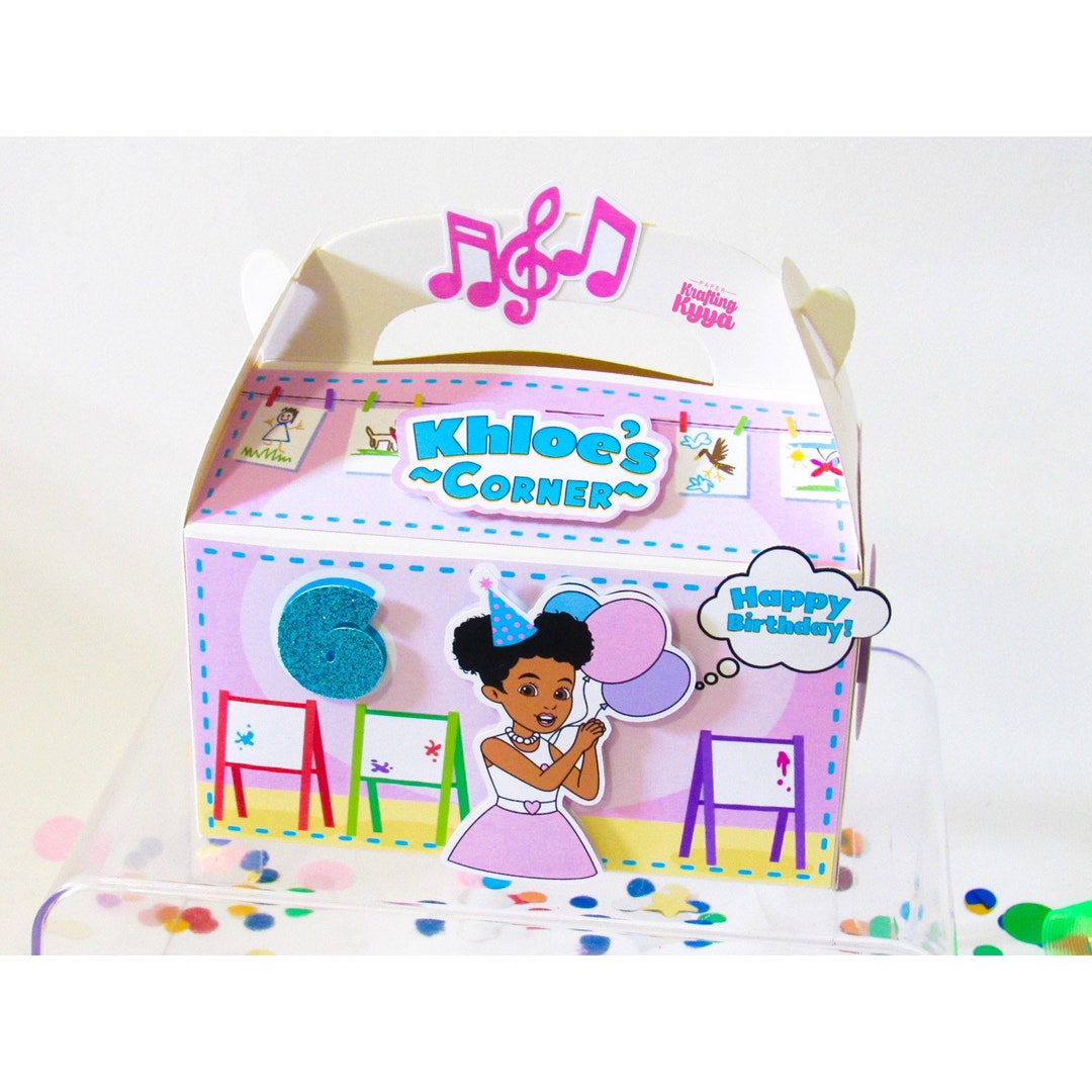 Gracie Girl Custom Treat Box Gable Box Party Favor Box for Kids Party ...