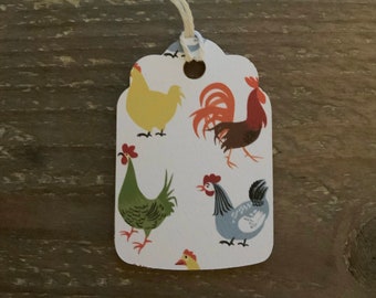 Chicken Stickers One Inch Round Seals - Etsy