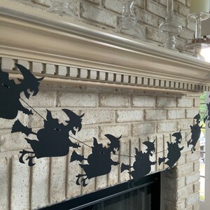 Wanda Witch Garland, Black Witch Banner, Witch Garland, Halloween ...