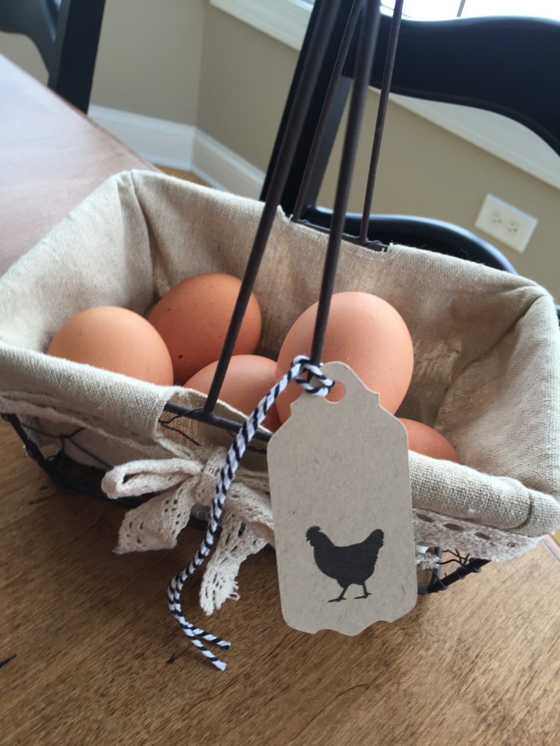 12 Chicken Gift Tags Chartreuse Chicken Favor Tags Paper and | Etsy