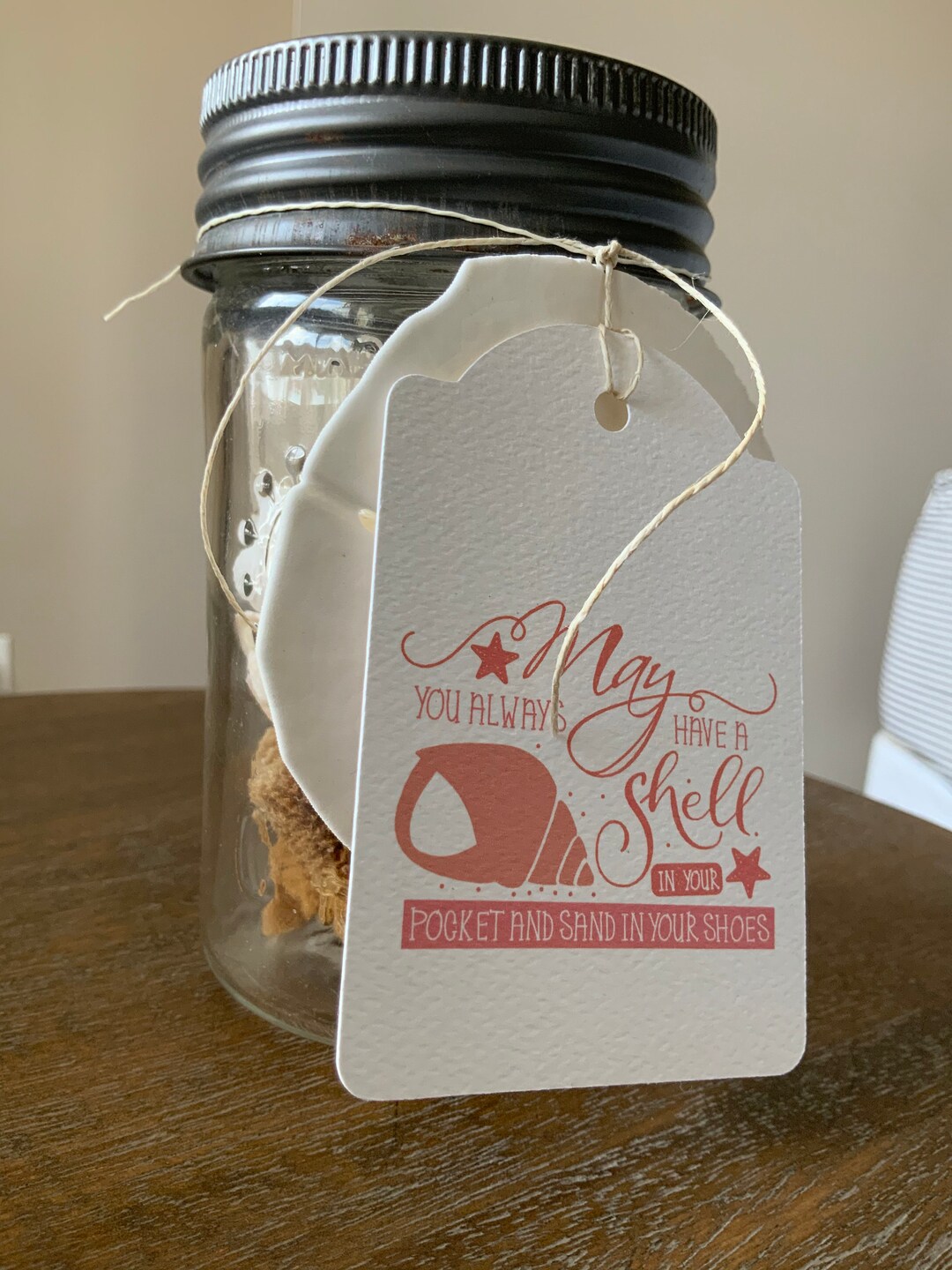 12 Shell Gift Tags, Nautical Favor Tag, Coastal Gift Tag, Gifts From ...