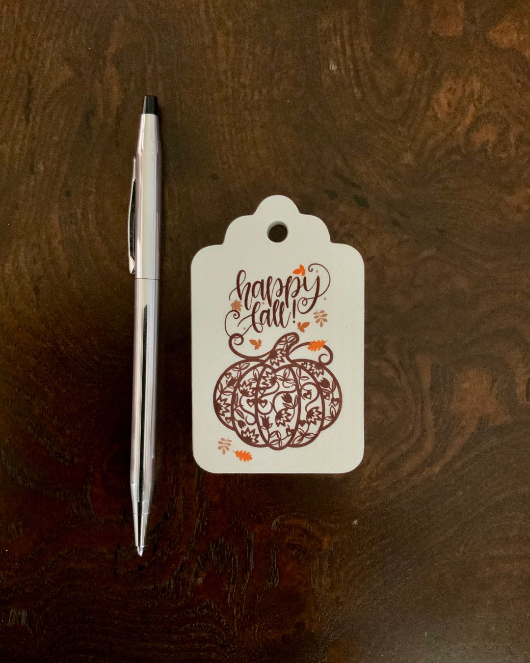 12 Happy Fall Gift Tags optional Personalization Autumn - Etsy