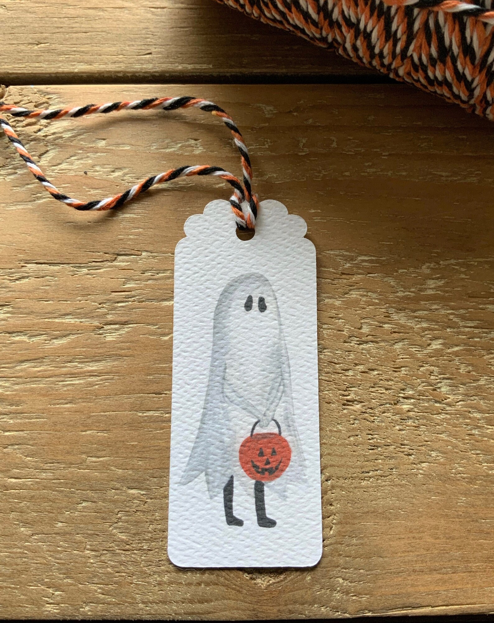 12 Trick or Treat Costumed Ghost Tags Happy Halloween Gift | Etsy