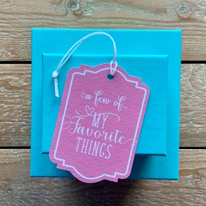 Favorite Things Tags Favorite Things Party My Favorite - Etsy