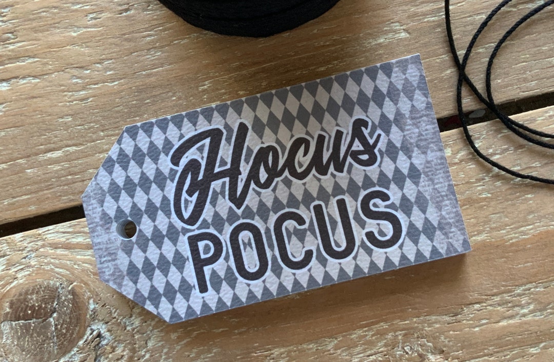 12 Hocus Pocus Gift Tags, Halloween Gift Tags, Halloween Tags for ...