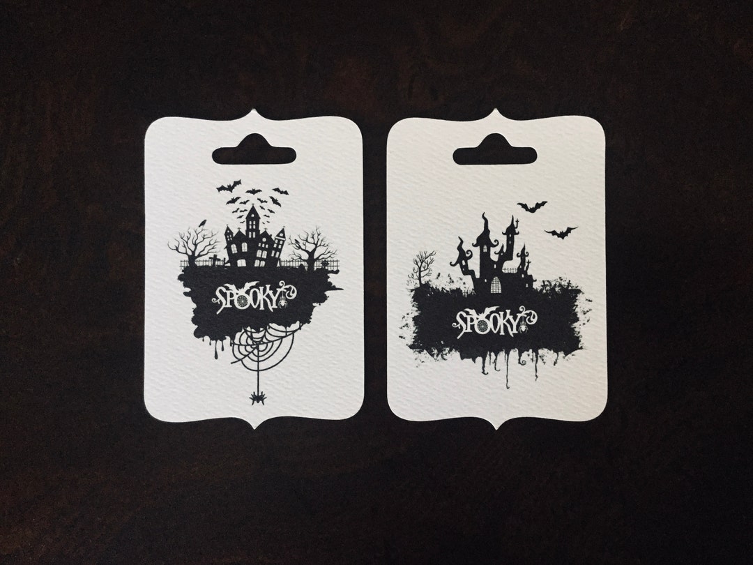 12 Very Spooky Halloween Gift Tags, Halloween Tags for Favors ...