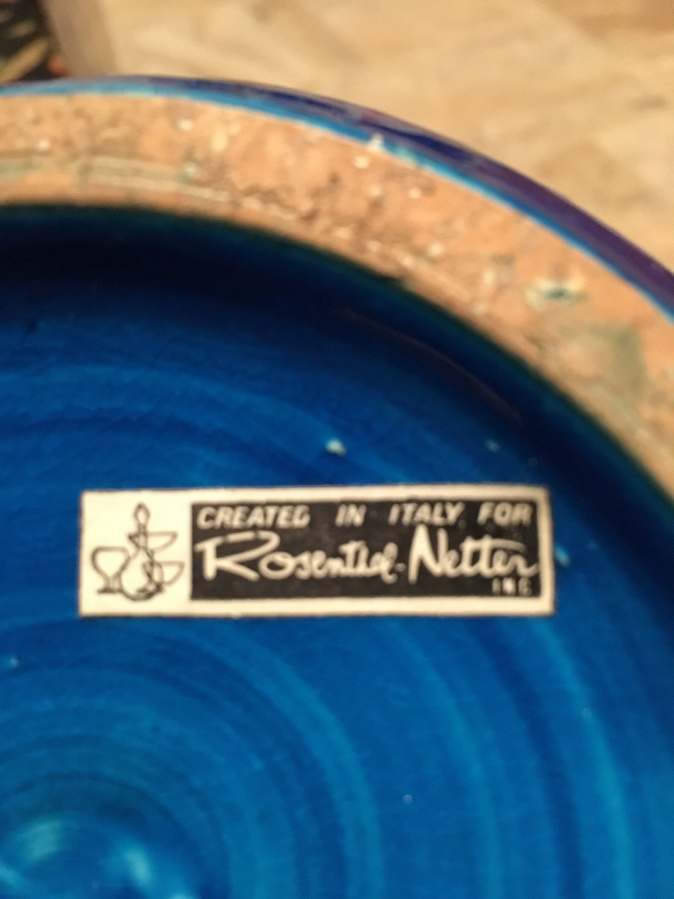 Vintage Mid-century Rosenthal Netter Blue Vase Made in Italy - Etsy