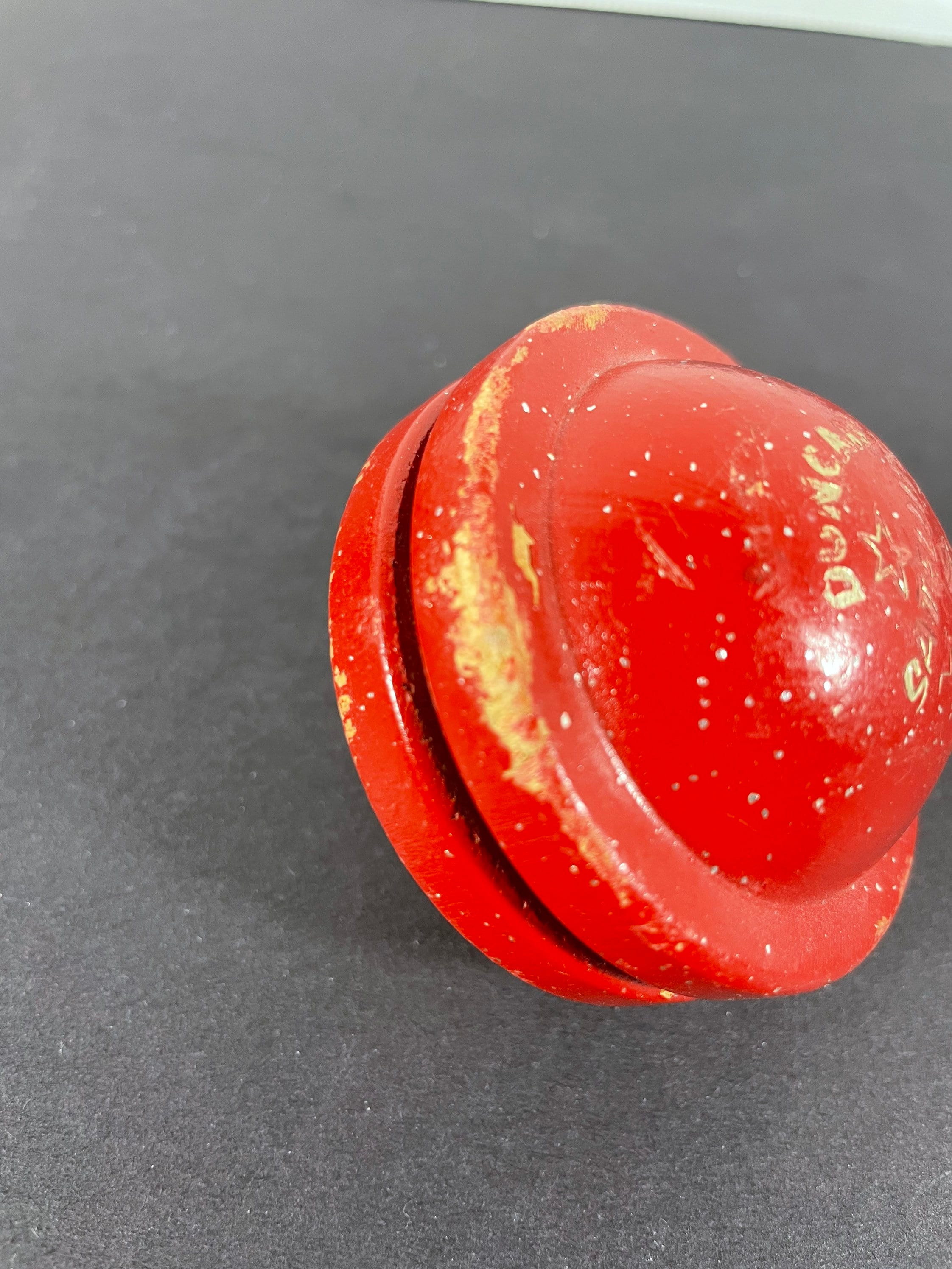 Duncan Vintage Wood Satellite YO-YO Red With Gold Sparkles. - Etsy