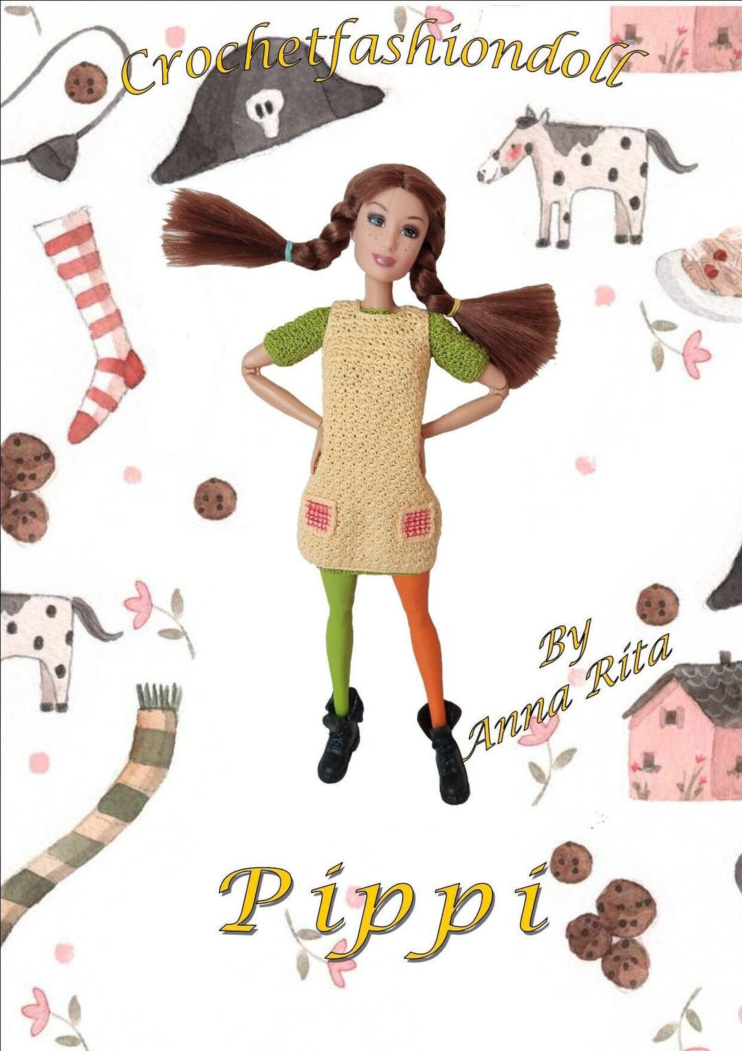 PDF Pippi english Pattern - Etsy