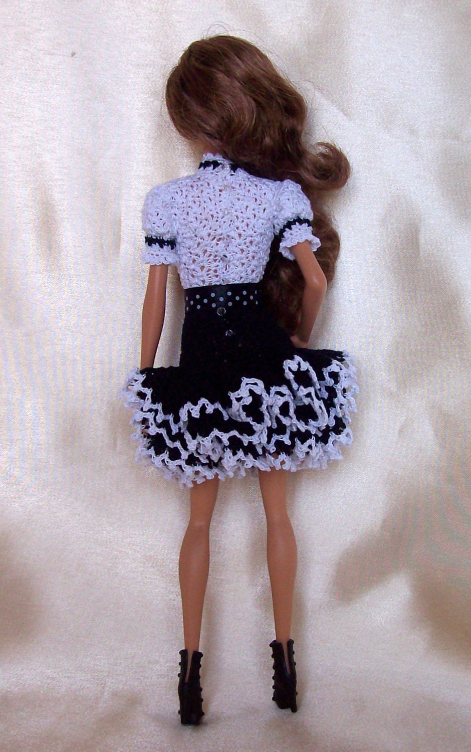 PDF Black and White Dress for Barbie (english Pattern) - Etsy