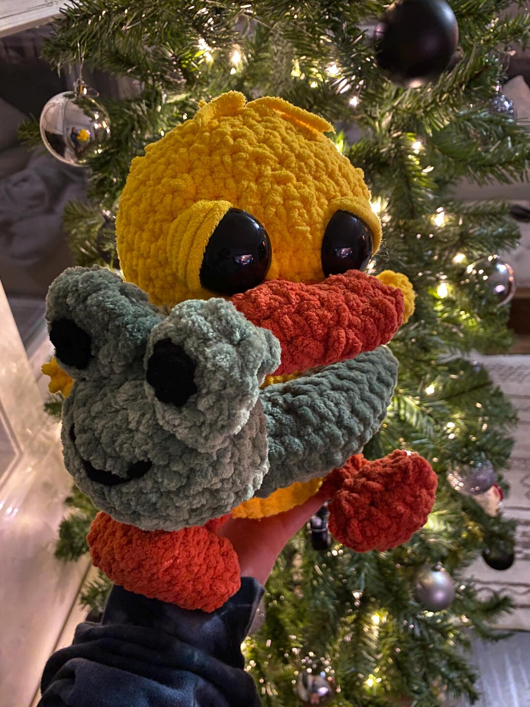 Cute Duck With Frog Floaty Stuffed Animal - Etsy