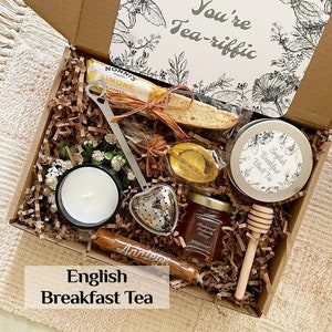 Loose Tea Honey Gift Set, Tea Drinker Gift Box English Breakfast Tea ...