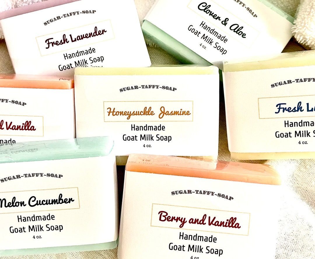 Goat Milk Soap, Bulk Soap, Moisturizing Bar Soap Gift, Body and Facial ...