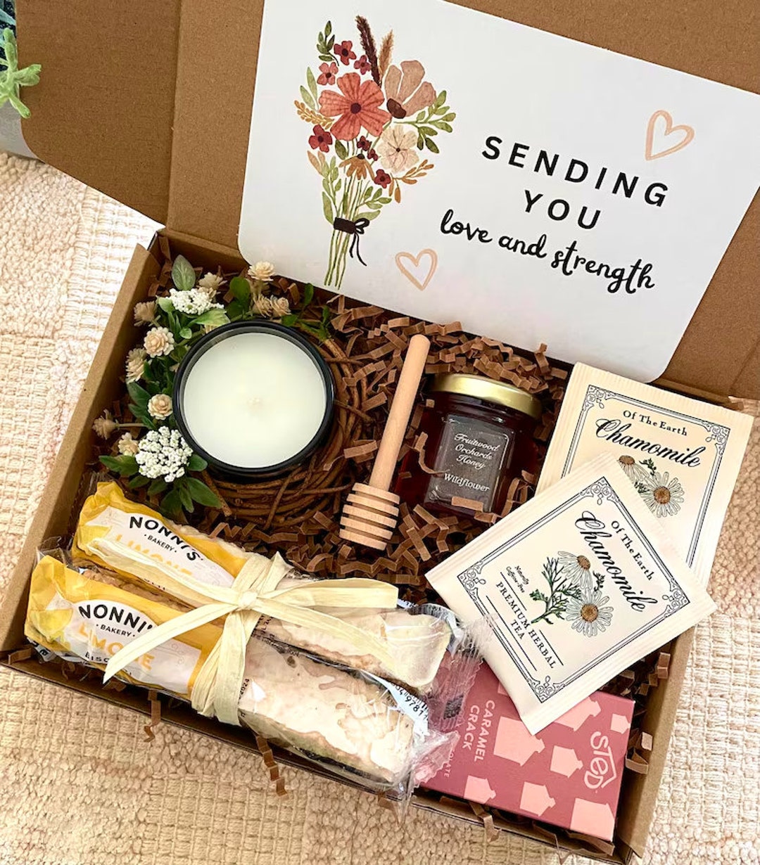 Love and Strength Sympathy Gift Box for Friend, Loss of Loved One Care ...