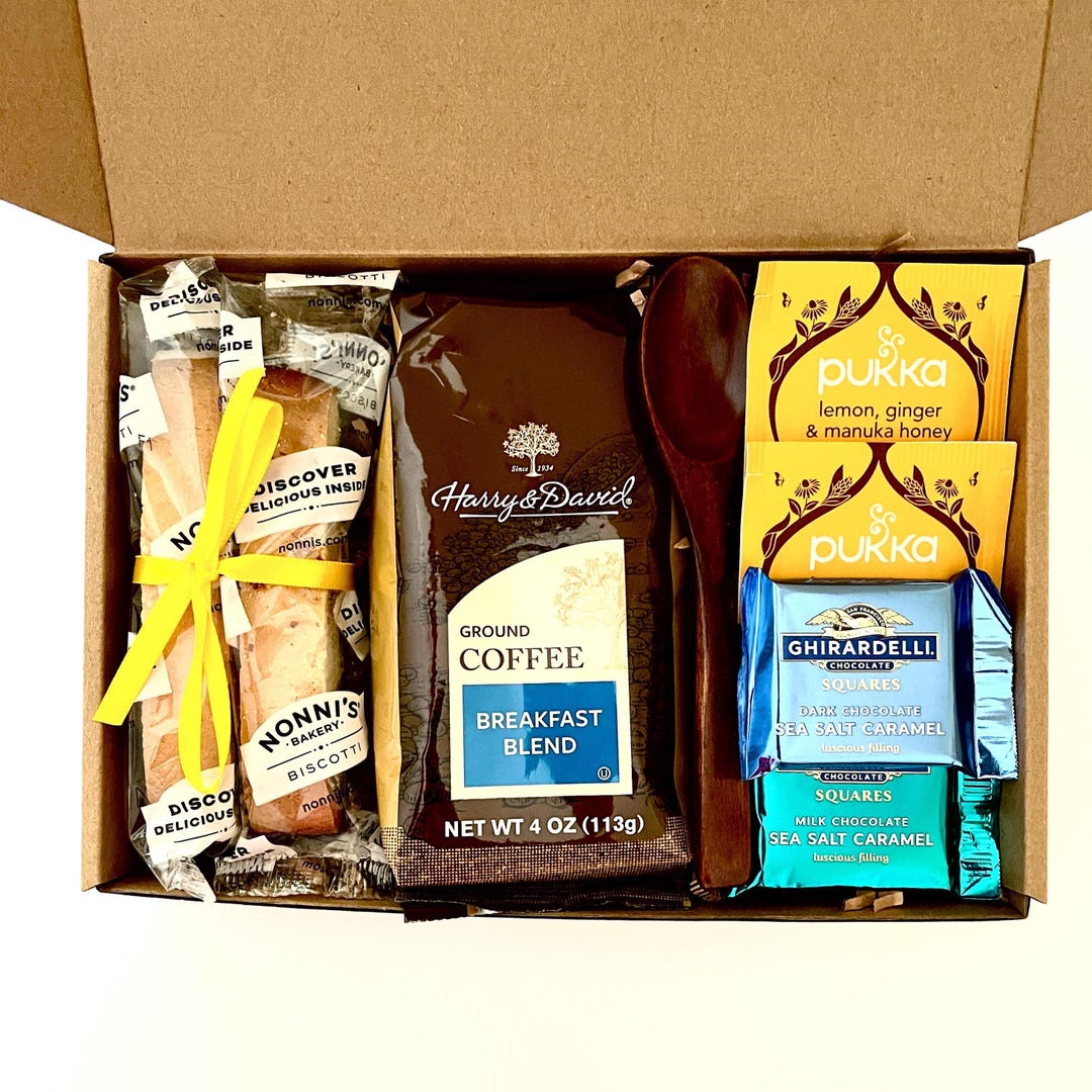 Tea and Coffee Gift Set for Her, Tea & Chocolate, Coffee and Tea Gifts ...