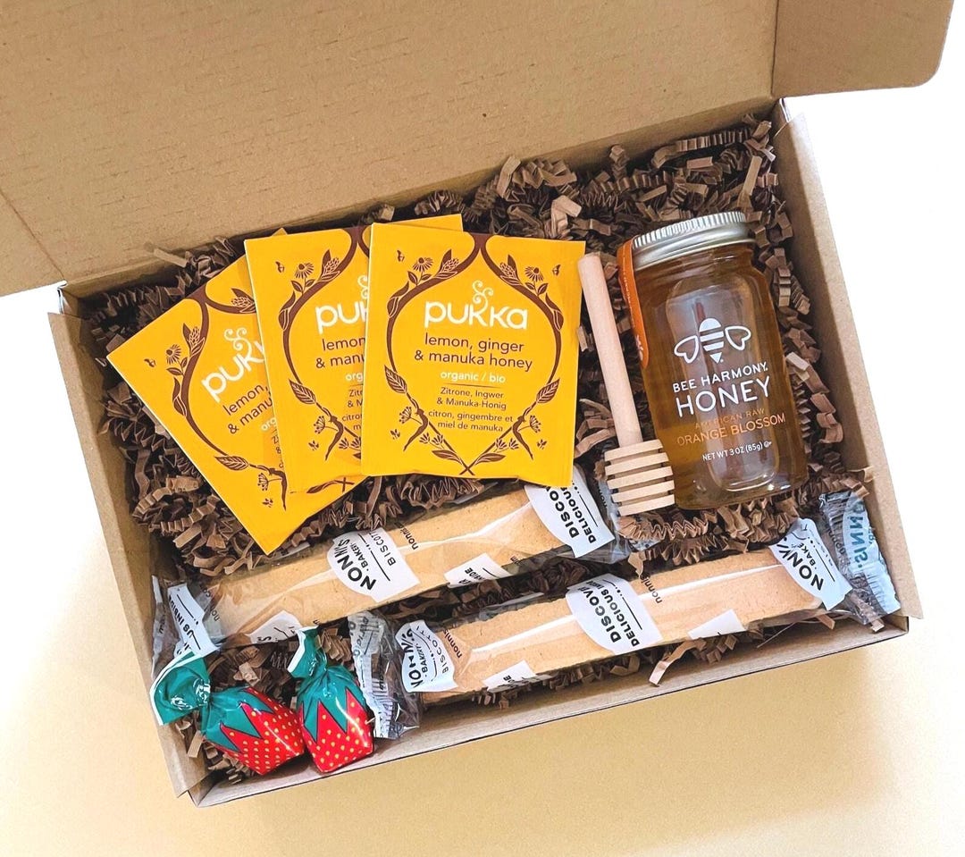 Curated Gift Box, Tea Gift Set | Wellness Gifts - Personalized Card and ...