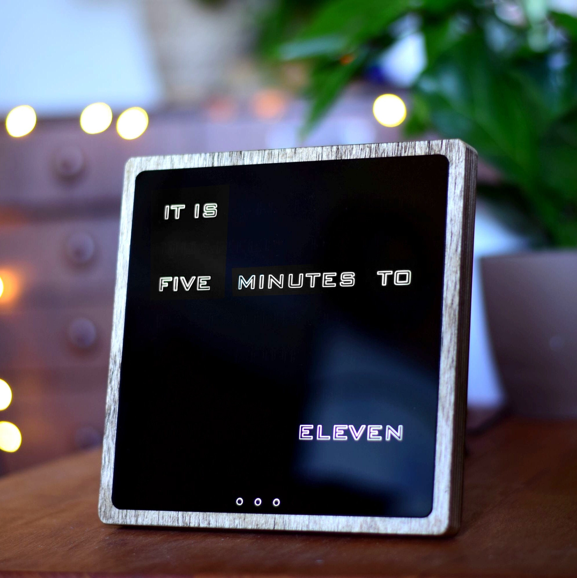 Word Clock English Wordclock Led Clock Wood Electronic - Etsy UK