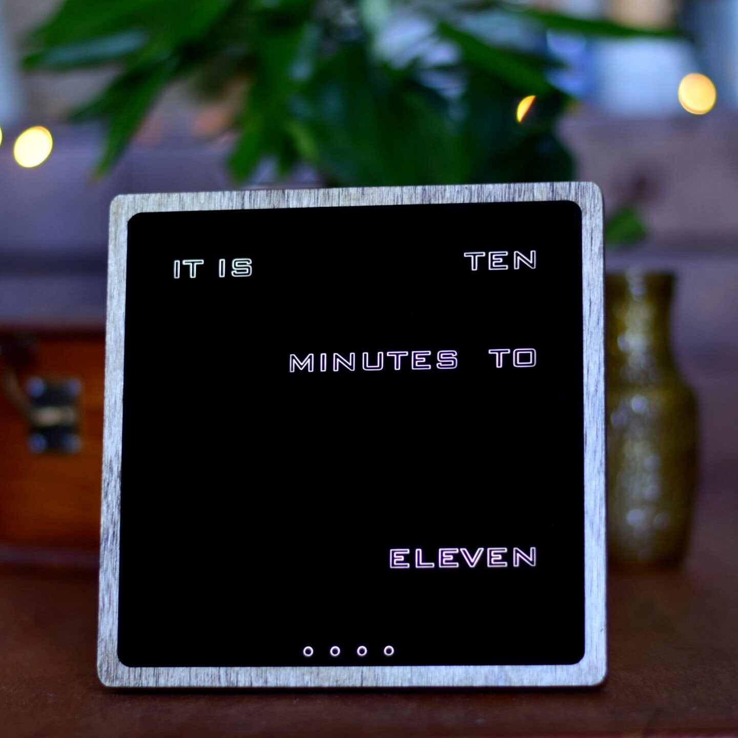 Word Clock English Wordclock Led Clock Wood Electronic - Etsy UK