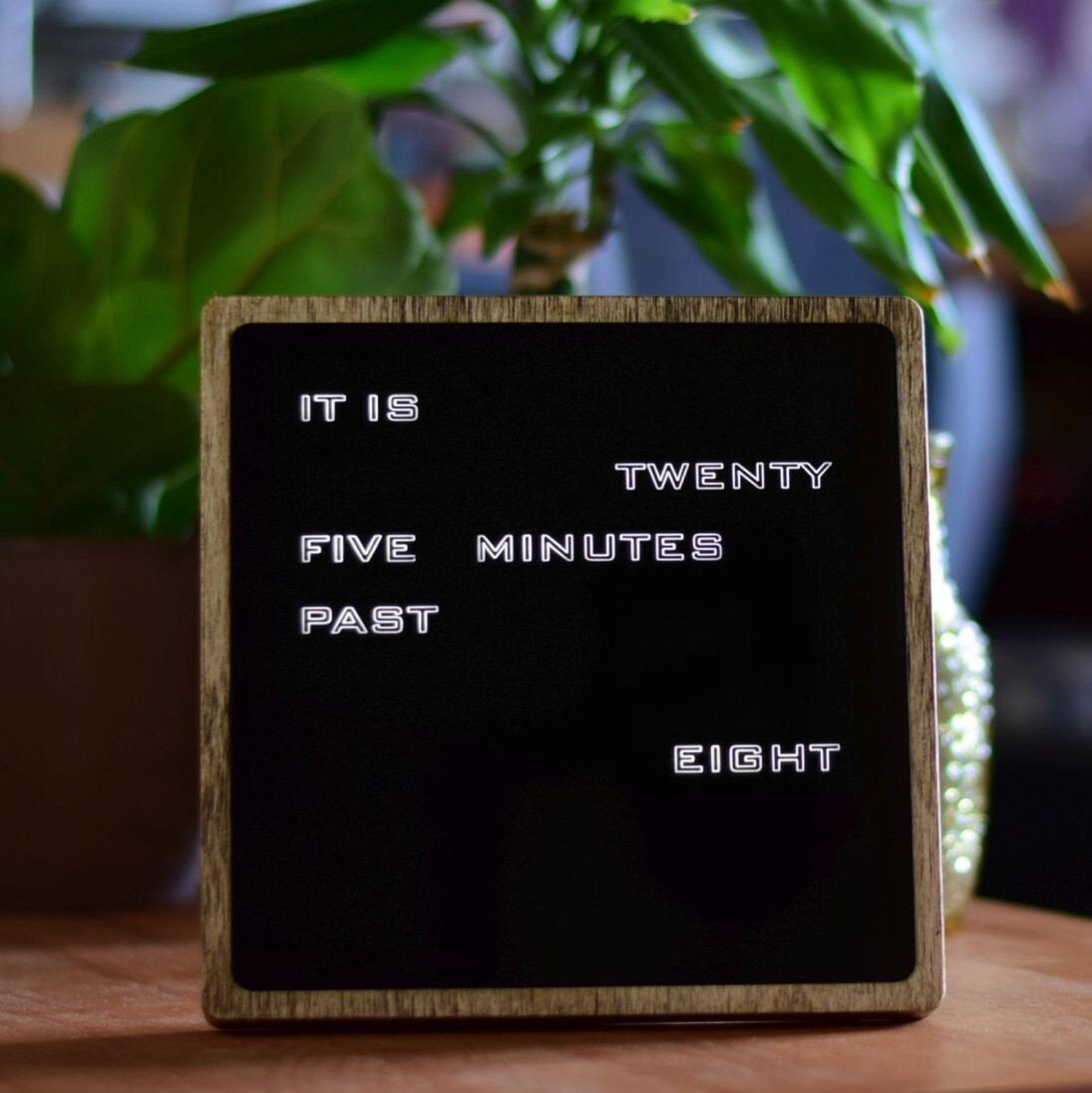 Word Clock English Wordclock Led Clock Wood Electronic | Etsy
