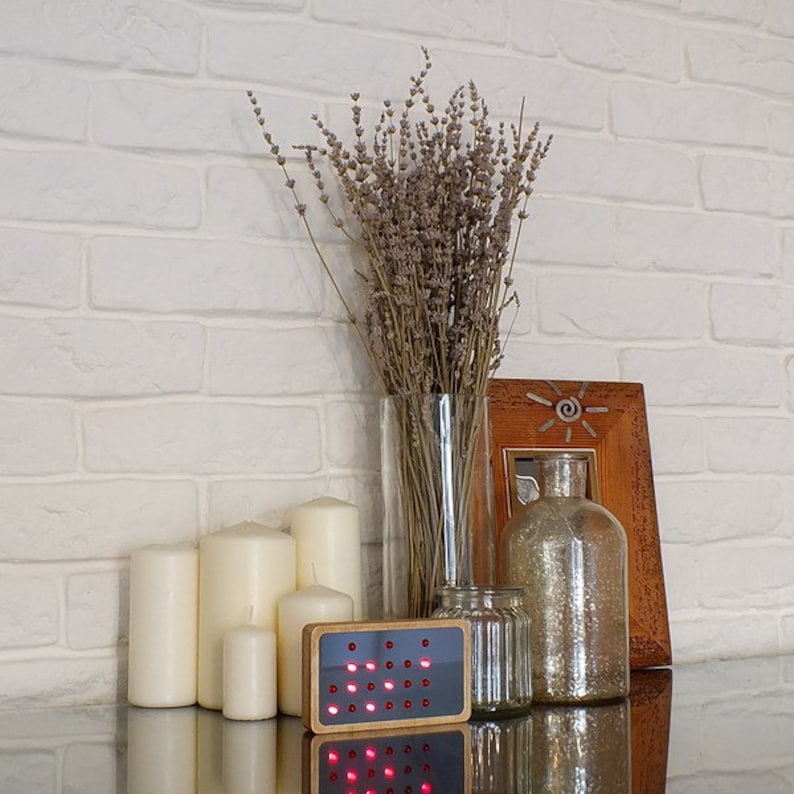 Binary Clock 24-hour Clock RED LED Choose Your Front Color - Etsy