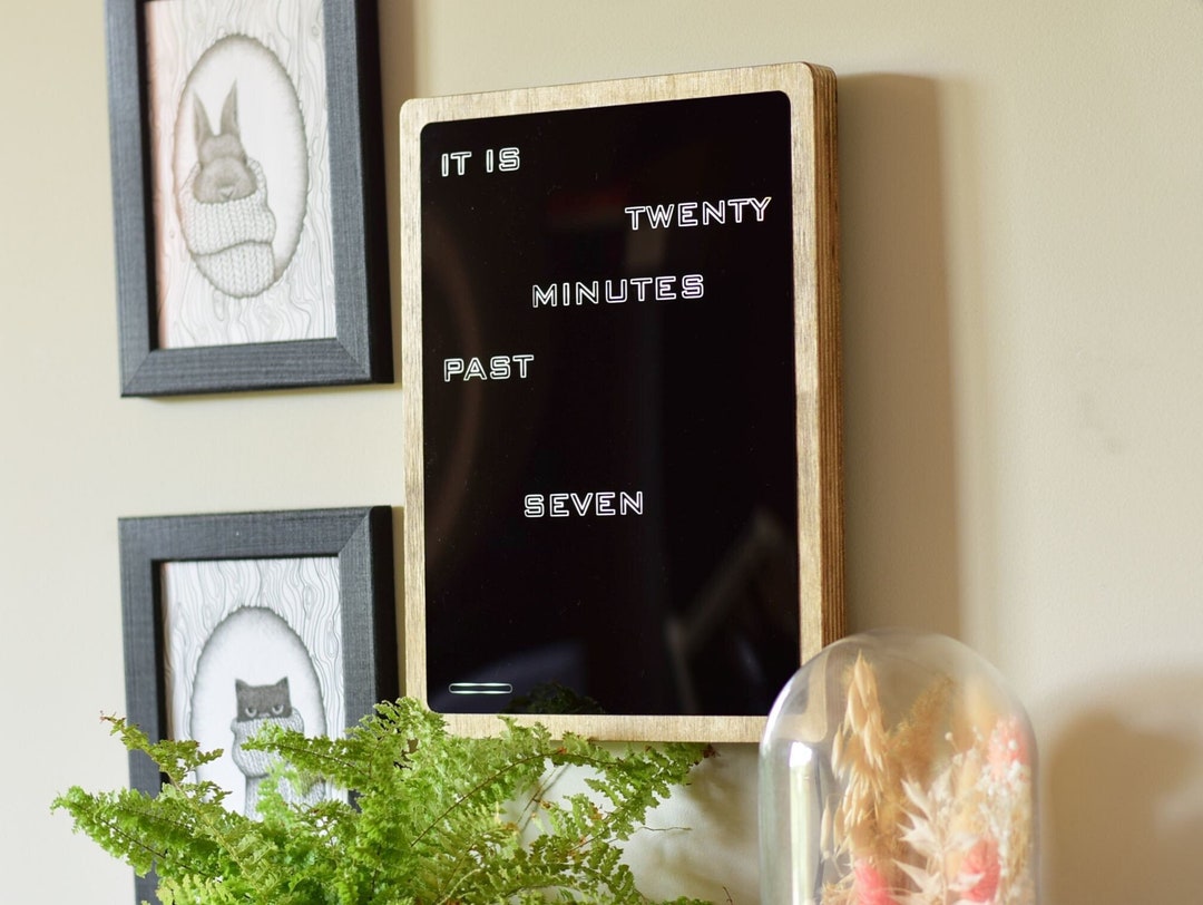 Word Clock English Wordclock Wall or Desk Clock Led Clock - Etsy