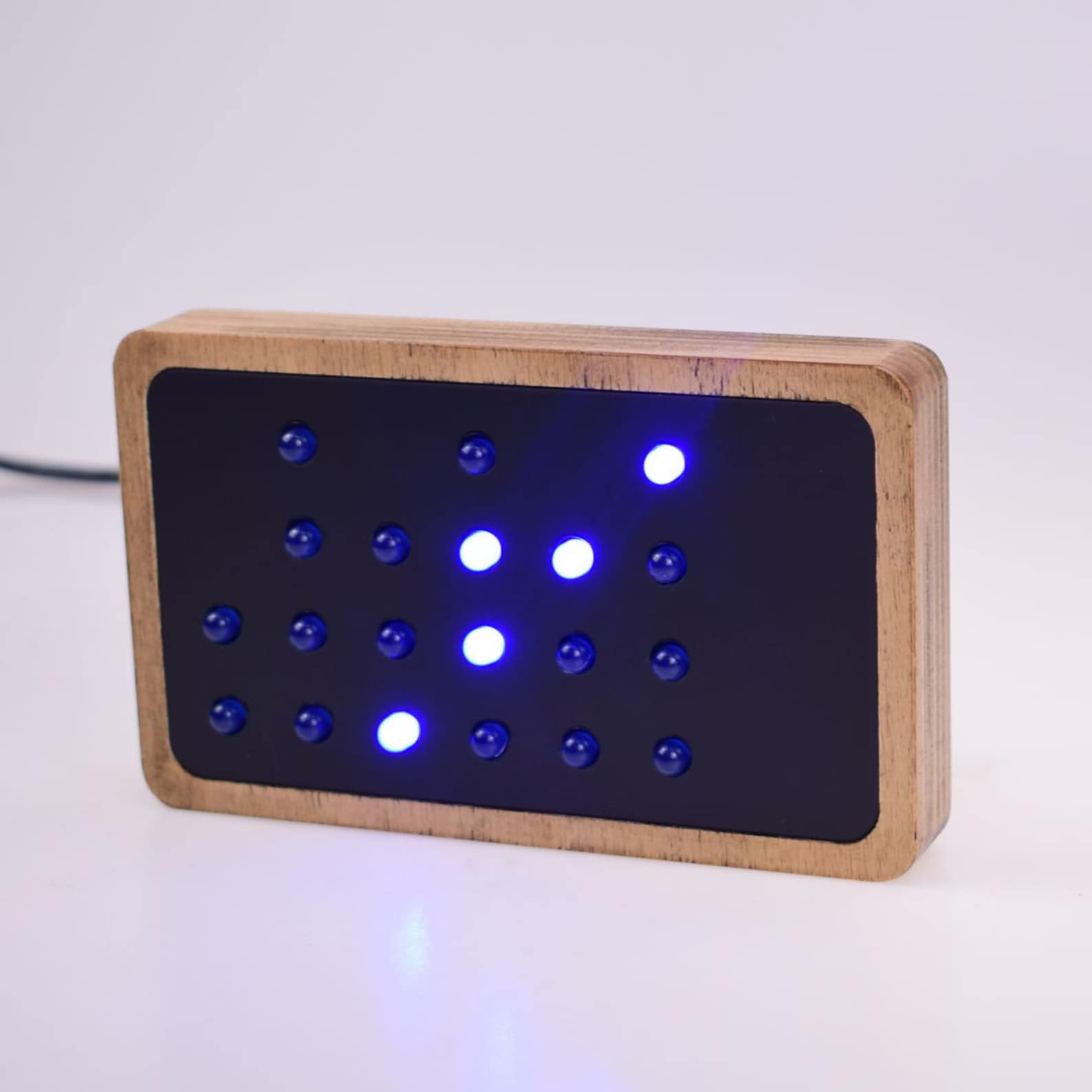 Binary Clock, 24-hour Clock, BLUE LED, Choose Your Front Color ...