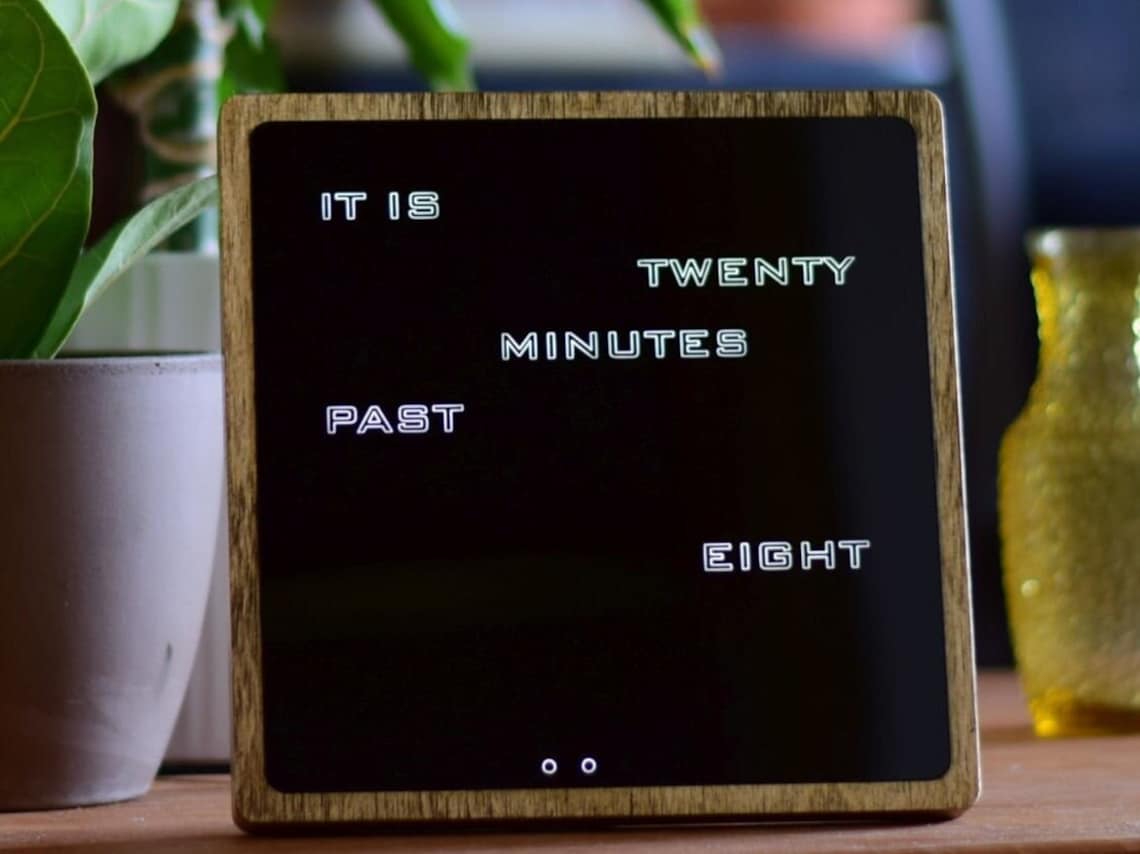 Word Clock English Wordclock Led Clock Wood Electronic | Etsy