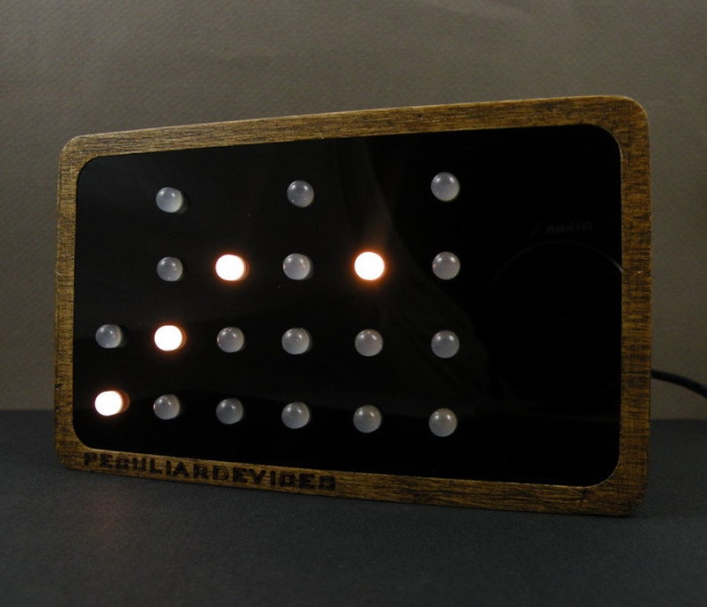 Binary Clock, 24-hour Clock, WHITE LED, Choose Your Front Color, Wooden ...