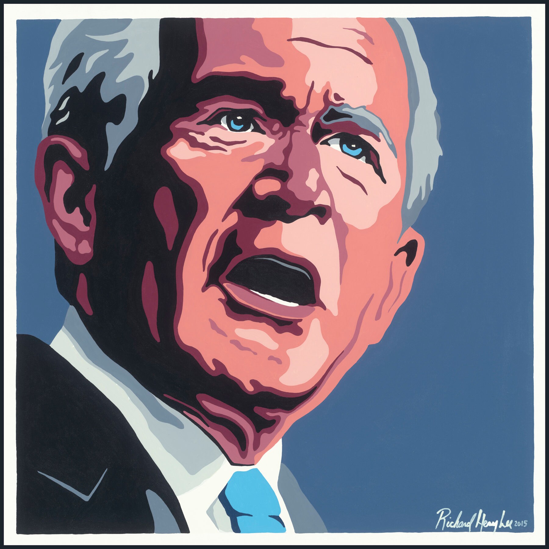 BUSH43, Original Acrylic Painting of President George W. Bush - Etsy