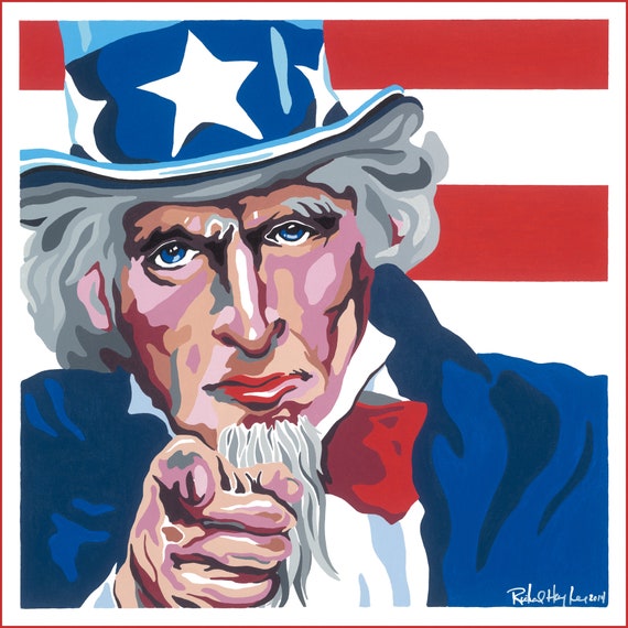 Uncle Sam Poster Blank