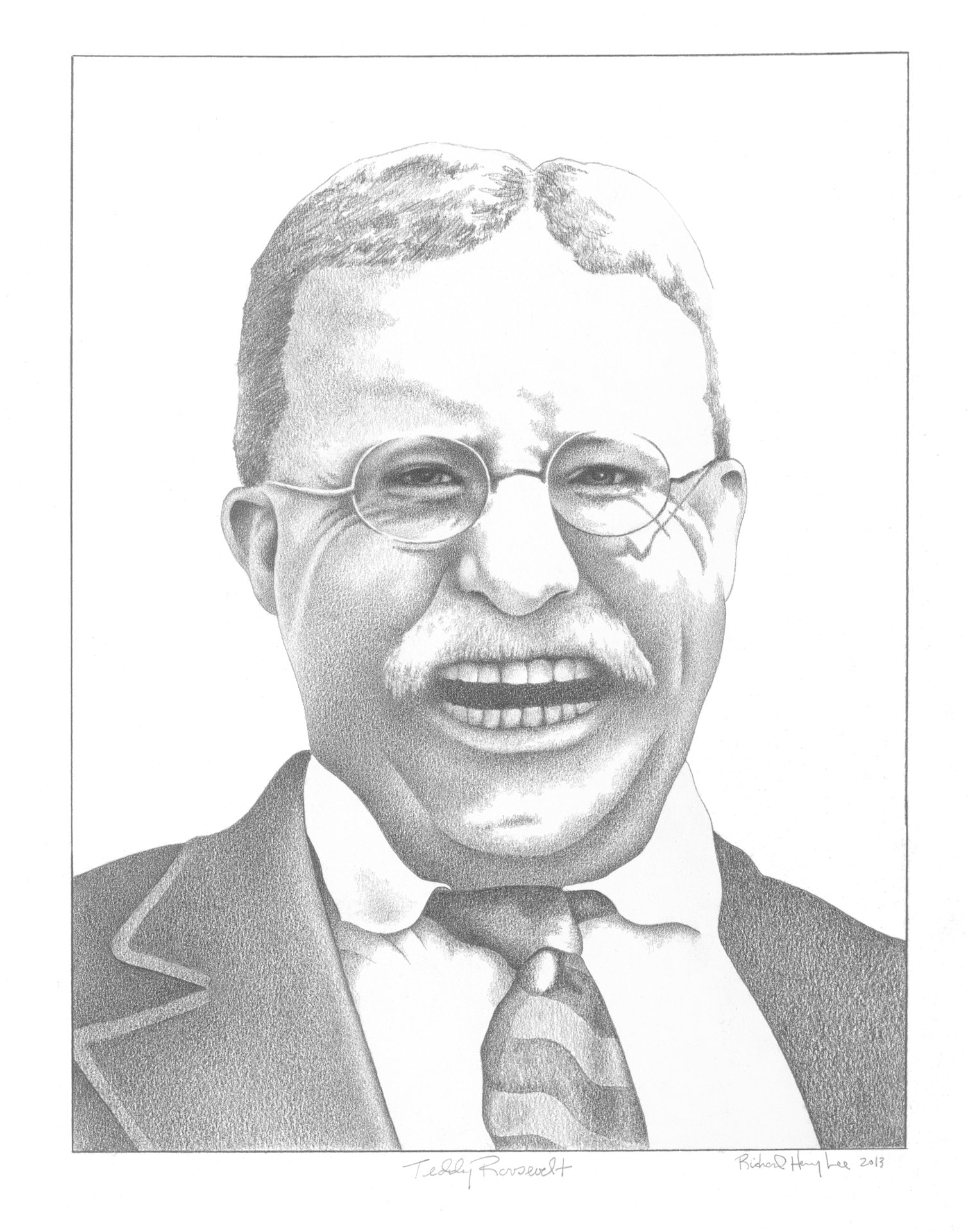 Teddy, Dibujo original de Teddy Roosevelt - Etsy México