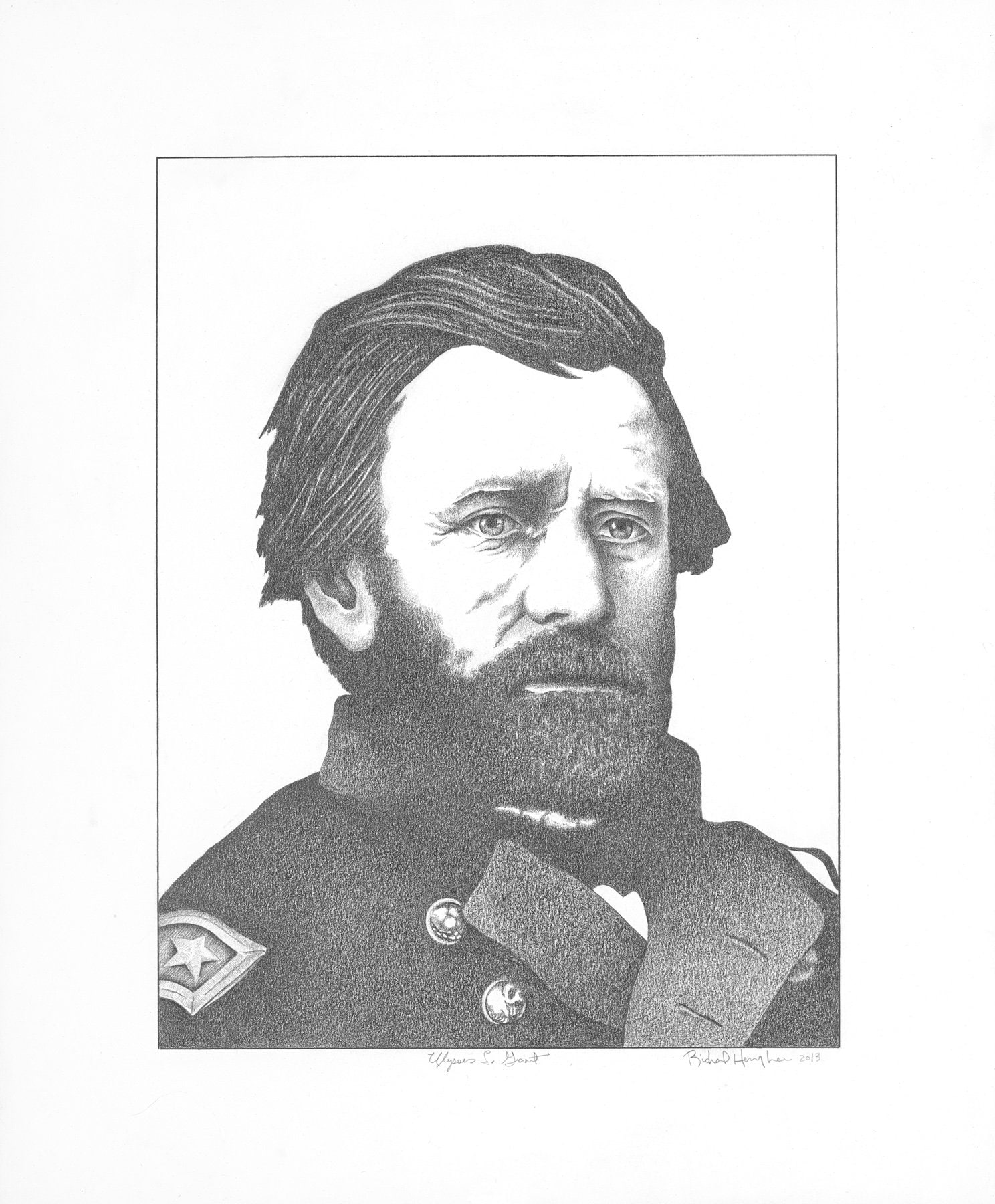 General Grant, Reproduction of Original Drawing - Etsy