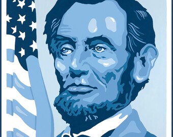 Young Abe Lincoln Portrait, Abraham Lincoln Print, American President ...