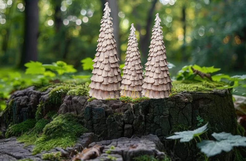 Pinecone Scale Christmas Tree: Farmhouse Table Centerpiece - Etsy