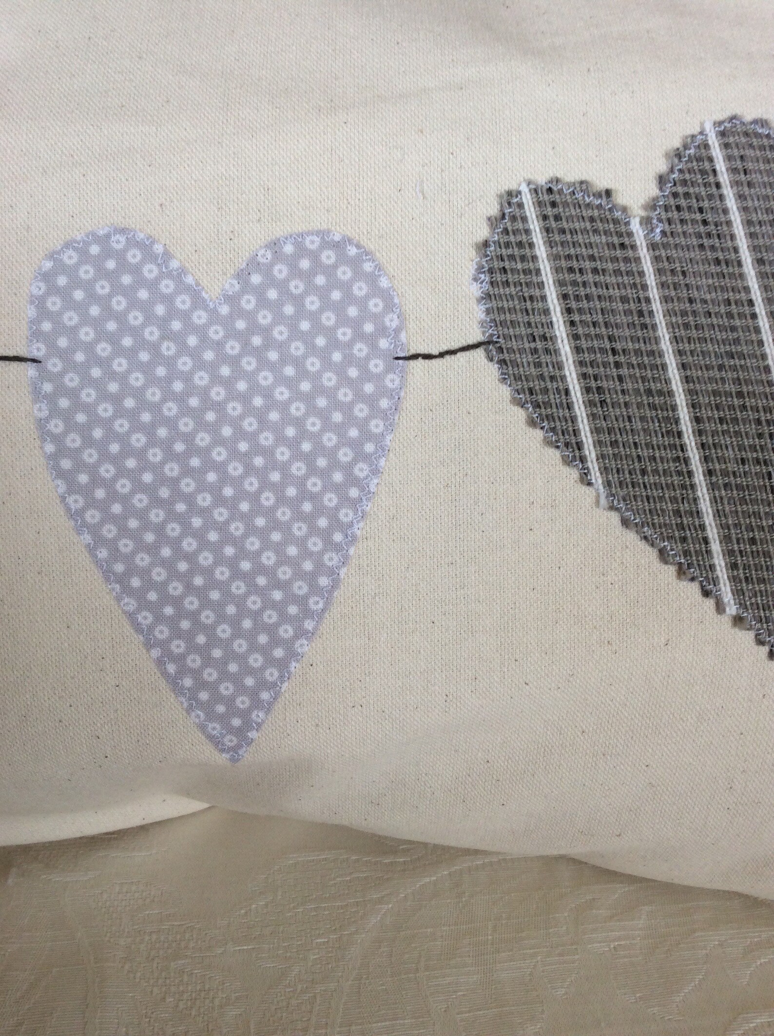 Grey Hearts Grey Heart Pillow Cover Grey Valentine Decor - Etsy