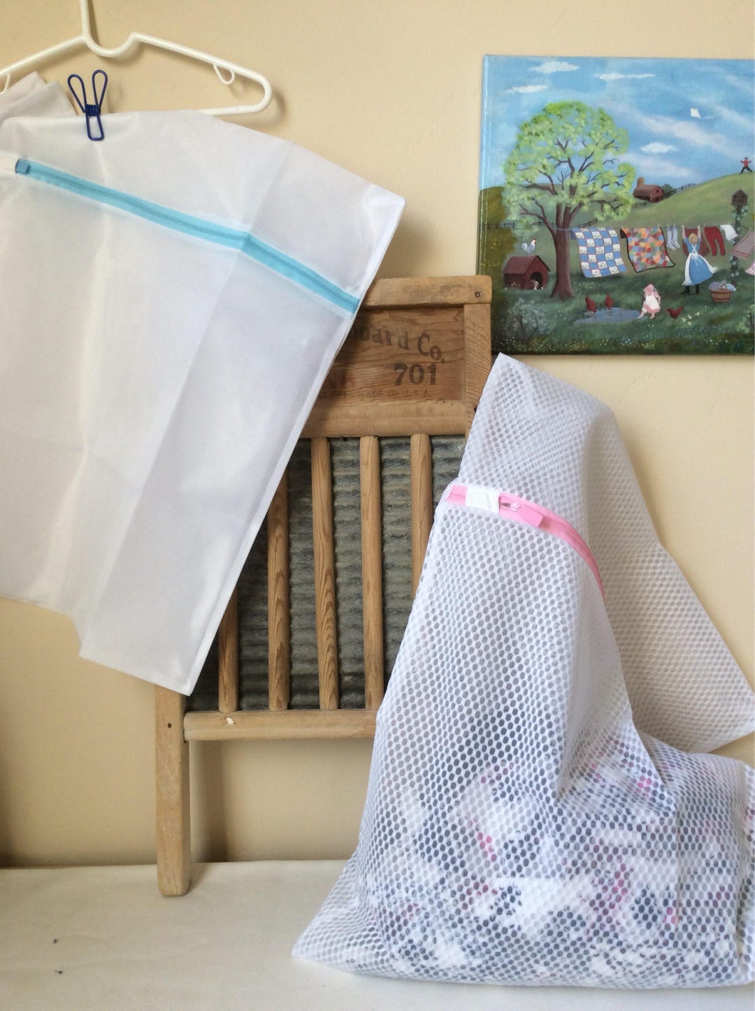 Laundry Mesh Bag, Delicate Wash Item Bag, Under-ware Zippered Bag ...