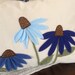 Blue Cone Flower Pillow Cover Felt Floral Applique Throw 3D - Etsy