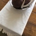 Natural Muslin Table Runner, Ruffled Table Cover, Shabby Chic Wedding ...