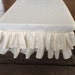 Natural Muslin Table Runner, Ruffled Table Cover, Shabby Chic Wedding ...
