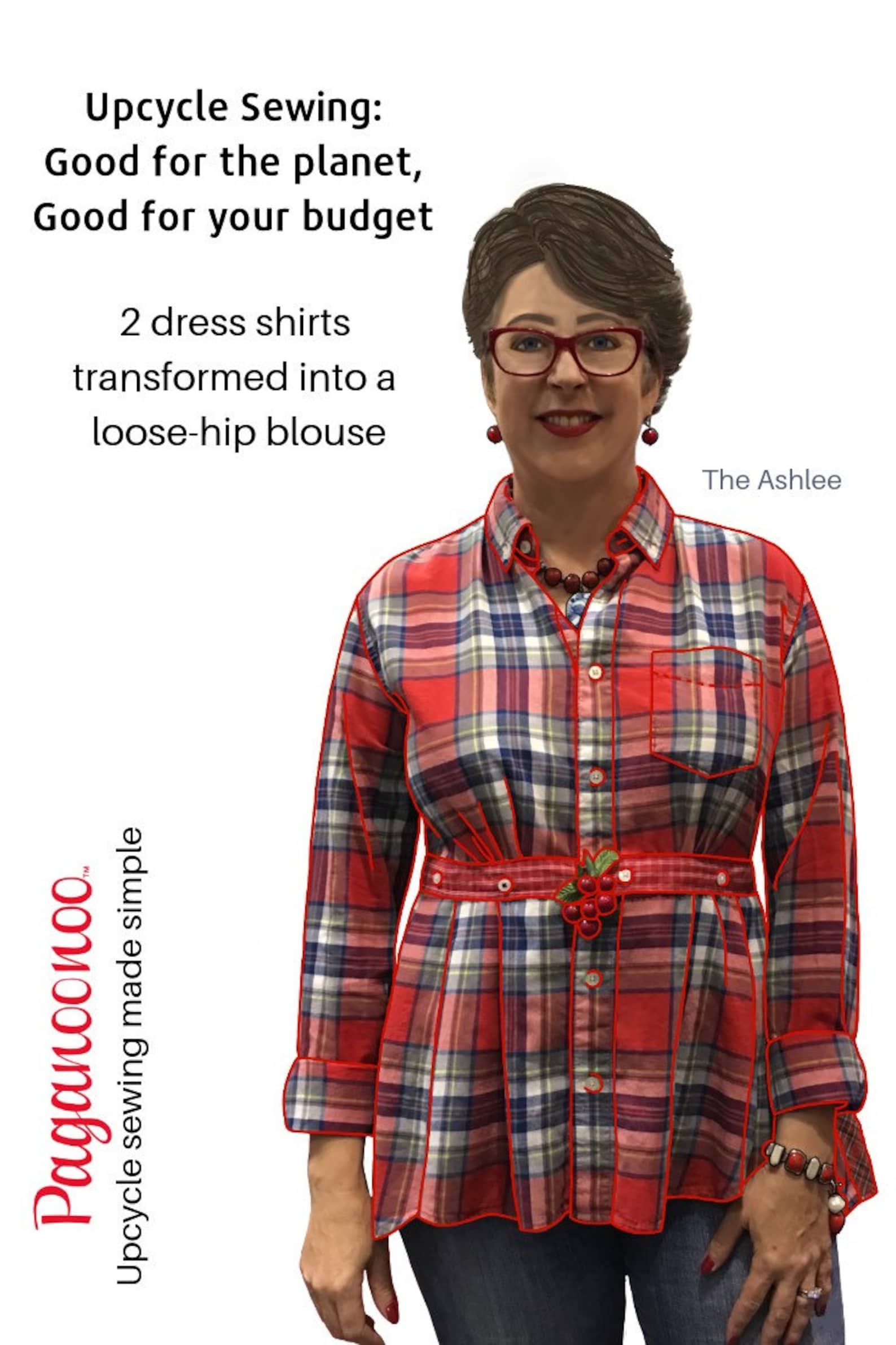 PDF Tutorial Ashleeblouse Judy Flower Made From Dress - Etsy