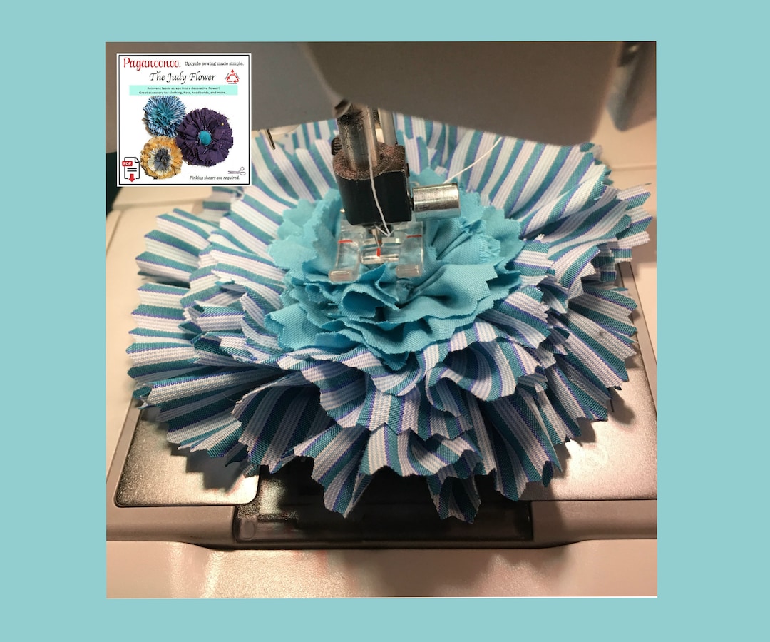 Judy Flower Sewing Instructions, Recycle Fabric Scraps Into Beautiful ...