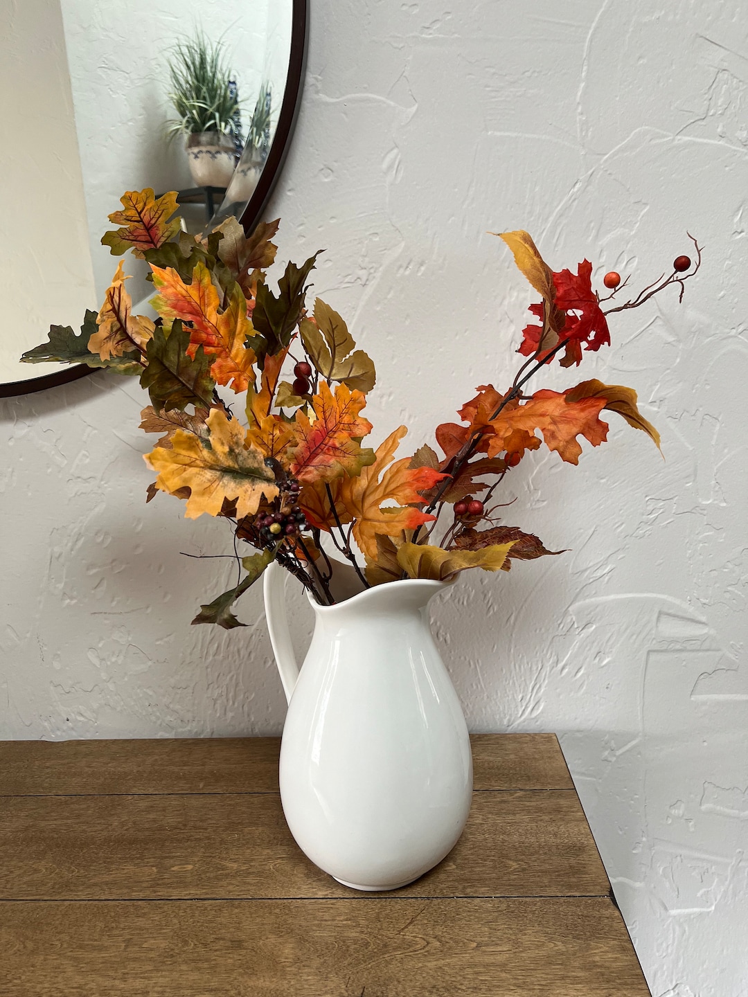 Antique Edwin M. Knowles China Co. White Pitcher, Early 1900s, Modern ...