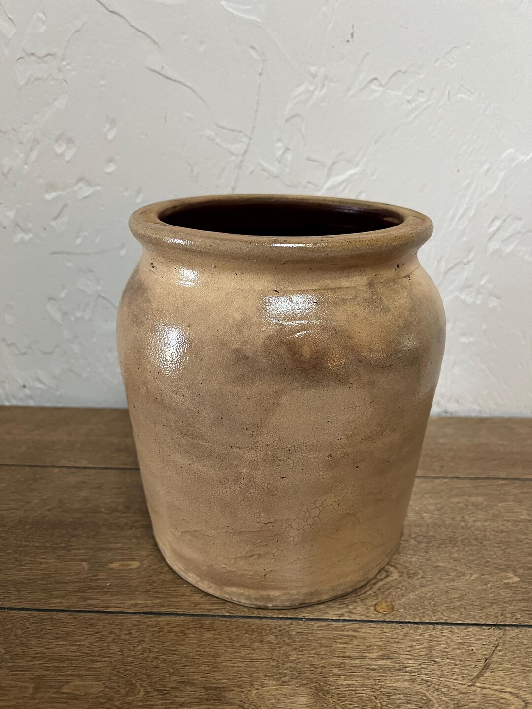 RARE Primitive Stoneware CROCK, Modern Country, Primitive Antique - Etsy